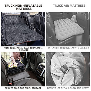 ABE Dog Back Seat Extender for Truck,Truck Dog Seat Cover Back Seat,Non Inflatable Truck Bed Mattress,Dog Hammock for Truck,Dog Bed for Truck,Pet Seat Covers for F150/RAM1500/Silverado