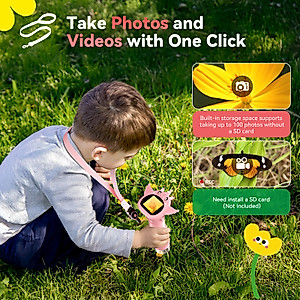 Hideal HP40 Microscope for Kids [Easy and Fun] 2" IPS Portable Handheld Kids Microscope Miniscope, Pocket Mini Scope Educational Science Kit, Birthday Easter Gifts for Kids, PC View, Pink