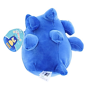 Squishmallows Kellytoy SEGA Sonic, Knuckles, Tails, Shadow Plush Toy (7" Sonic The Hedgehog)
