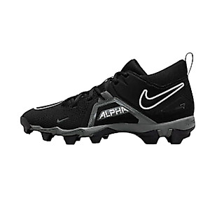 Nike Alpha Menace 3 Shark Men's Football Cleat (us_Footwear_Size_System, Adult, Men, Numeric, Medium, Numeric_12), Black/Iron Grey/White