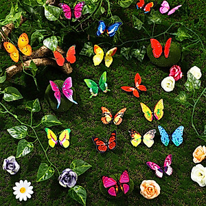 36 Pieces Butterfly Pins 3D Butterflies Brooch Plastic Safety Pin Bulk Mexico Decor for Lapel Clothes Art Crafts Halloween Decoration Wedding Birthday Party Favors(Retro Pattern)