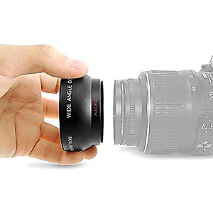 Ultra Deluxe Lens Kit for Canon Rebel T3, T5, T5i, T6, T6i, T7i, EOS 80D, EOS 77D Cameras with Canon EF-S 18-55mm is II STM Lens - Includes: 7pc 58mm Filter Set + 58mm Wide Angle and Telephoto Lens