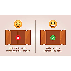 Waterproof 3+ Gallon Under Sink Cabinet Mat/Liner Protector for Kitchen and Bathroom Vanity - 33" x 21" - White - Made in USA