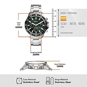 Bannon Multifunction Stainless Steel Watch