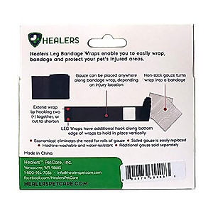 HEALERS Medium Leg Wraps - 24-Inch, Blue