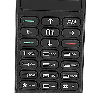 Diyeeni Classic Old Mobile Phone, 1.54in Screen Retro Mobile Phone, 2G Cell Phone for Elderly, 4800mAh Battery, Dual Card Dual Standby, Support Radio, Bluetooth, Vibration, Flashlight(Black)