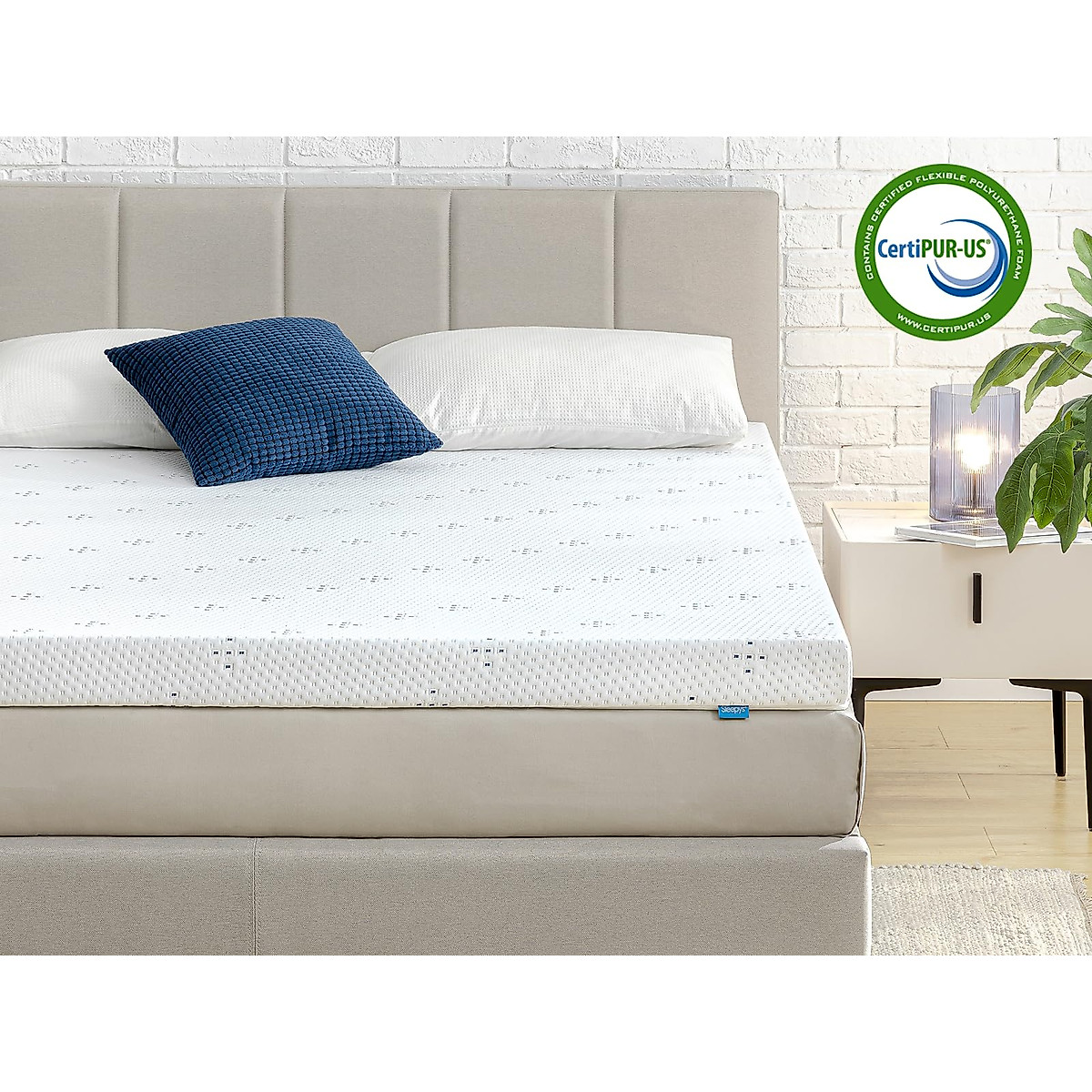 Sleepy's 3 inch Gel Memory Foam Mattress Topper | Breathable & Cooling | CertiPUR-US Certified | Pressure Relieving Comfort & Support | King: 3" H x 76" W x 80" D