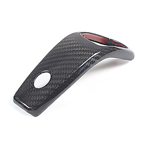 HAPPYHORSE Car Transmission Gear Head Cover Compatible with Maserati Geberit/Levante/President 2019-2023 Car Center Console Gear Shift Head Protection Cover Carbon Fiber Accessories