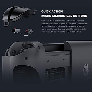 GameSir X2 Bluetooth Mobile Gaming Controller,Phone Controller for Android and iOS,Wireless Mobile Game Controller Grip Support Xbox Game Pass, xCloud, Stadia, Vortex and More