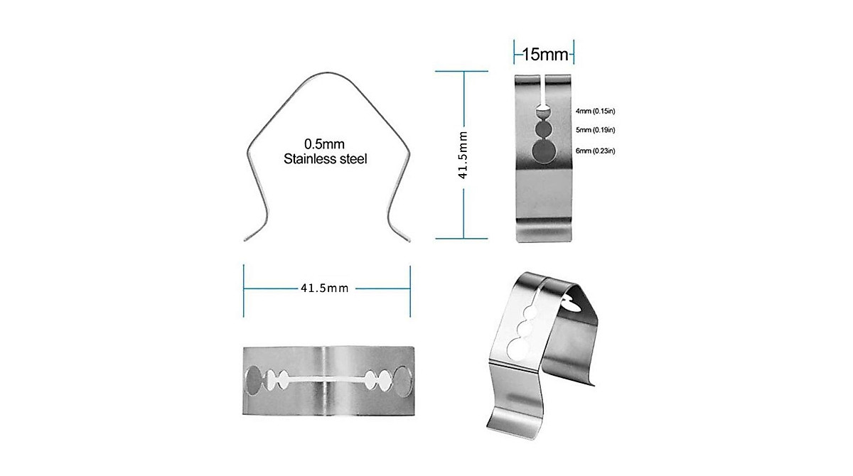 4 Pcs Grill Thermometer Probe Clips for Perfect BBQ