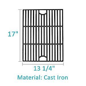 BBQration 17 x 13 Grill Grates Replacement Parts for Nexgrill 4 Burner 720-0830H 720-0783E 720-0670 720-0341 720-0549 Kenmore 122.16119 415.16107110, Uniflame GBC981W GBC091W, Uberhaus and More