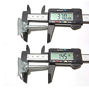 M8 Adjustable Long Lengthen Screw Suction Cup Transparent PVC for Furniture Table and Chair Feet, Shock-Absorbing Cushioning Base,Fixed Hardware Accessories,3 Length Options,5 Pack (M8-L3.7CM-D3.3CM)