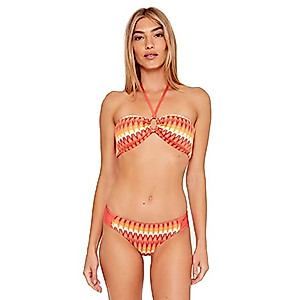 Trina Turk Women's Standard Sunray Ring Front Halter, Multi, 12