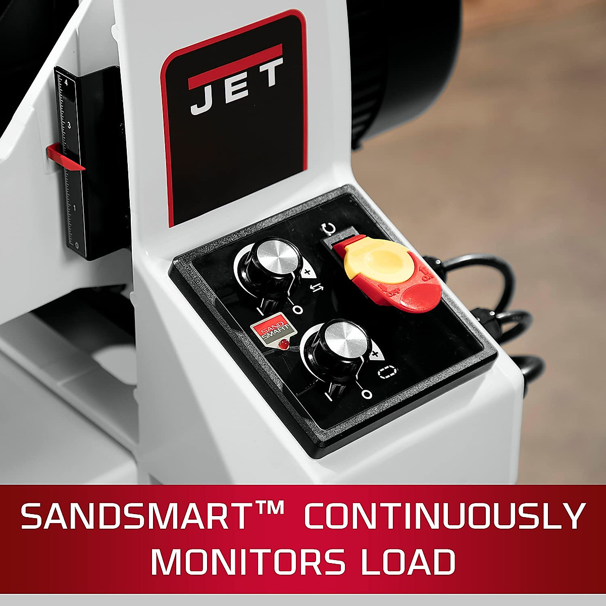 JET 22-Inch Drum Sander with Open Stand, 1Ph 115V (JWDS-2244)