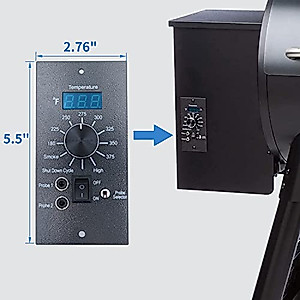 MAHUIBIN Replacement for Traeger Digital Pro Controller, Compatible with Traeger Wood Pellet Grills, with Waterproof Meat Temperure Probe 2pc and 7" RTD Temperature Sensor…