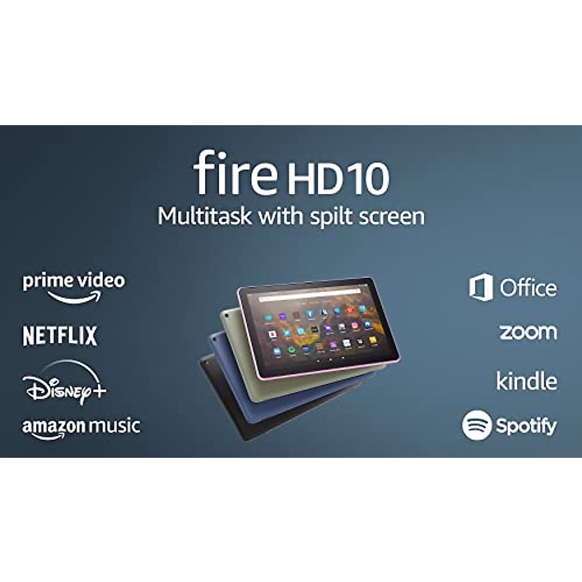 Amazon Fire HD 10 tablet, 10.1", 1080p Full HD, 32 GB, (2021 release), Lavender