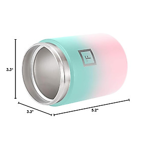 IRON °FLASK Food Jar - 16 Oz, Foldable Spoon, Leak Proof, Vacuum Insulated Thermo, Stainless Steel, Storage Lunch, Container, Canteen, Double Walled, Portable Food Bowl