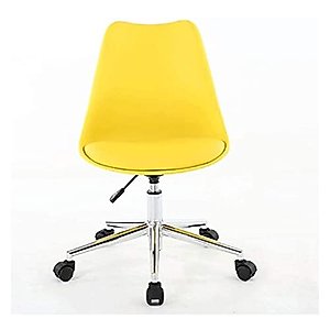 MayNuo Chair Computer Chair Lift Swivel Chair Home Office Chair Small Game Chair Small Swivel Chair Student Chair Desk and Chair/Yellow