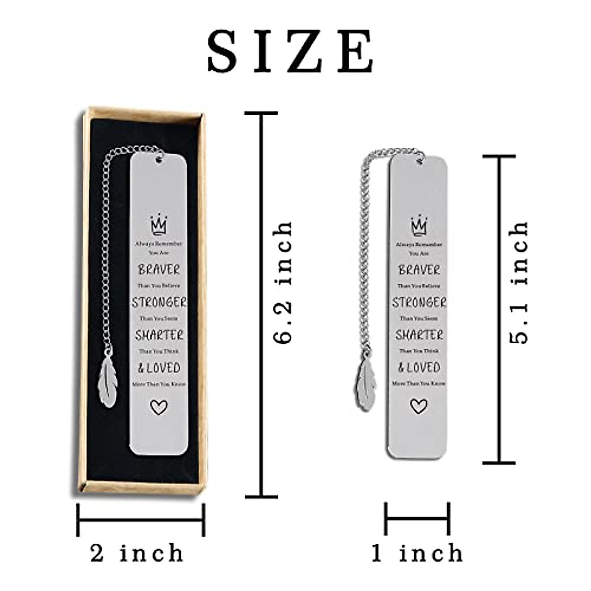 Inspirational Graduation Encouragement Gifts for Book Lovers Readers Her Women Men Him Daughter Son Coworkers Best Friends Metal Bookmarks for Christmas Thanksgiving