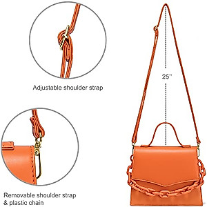 CATMICOO Mini Purses for Women Trendy Mini Bag with Detachable Plastic Chain