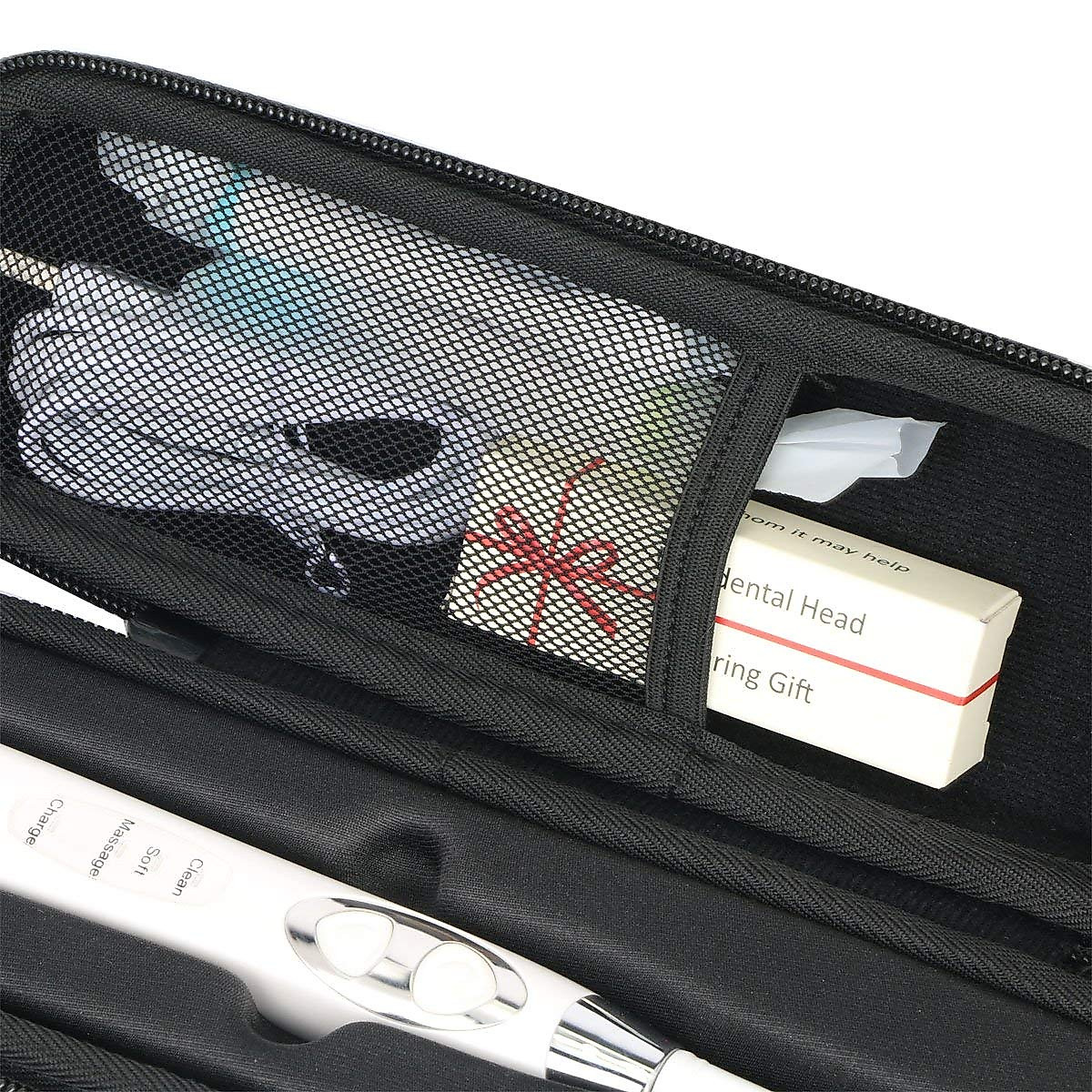 khanka Electric Toothbrush Travel Case with 2 Pack Toothpaste Cap Compatible with Philips and Oral-B