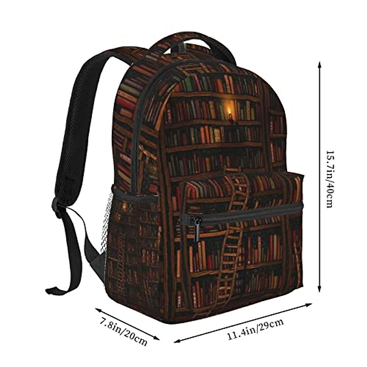 ASYG Books Backpack Library Backpack Cute Tablet Travel Picnic Bag Funny Bag Laptop Backpack Cute Backpack Bag