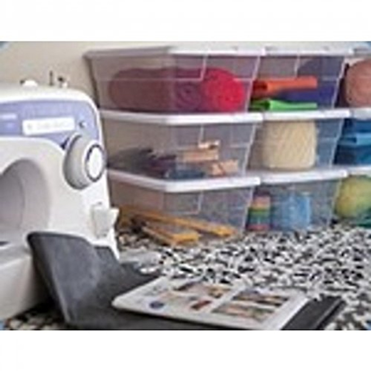 Sterilite Storage Box 13.5" X 8.3" X 4.8", 6 Qt. Clear - Pack of 12