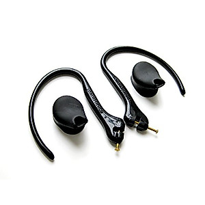 Replacement Set 2 Earhooks with Metal Pins and 2 Eartips Adapters Compatible with Plantronics M50 M24 M20, Voyager 520 521 835, Explorer 220 235 240 242 243 245 320 330 340 350 360 370 395 Headsets