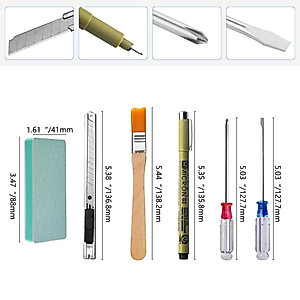 XINGYHENG 41Pcs Modeler Basic Tools Craft Set Compatible with Gundam Model Tools Kit with Plastic Box Hobby Model Assemble Building Repairing and Fixing DIY Craft Kit