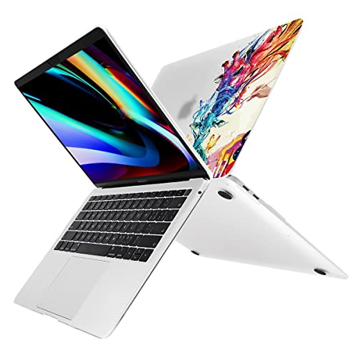 Batianda Designed Case for New M2 MacBook Pro 13 inch 2022 Release Model A2338 Upgrade Hard Ultra Thin Protective Shell Anti-Dirty with Keyboard Cover & Screen Protector, Colorful Deer