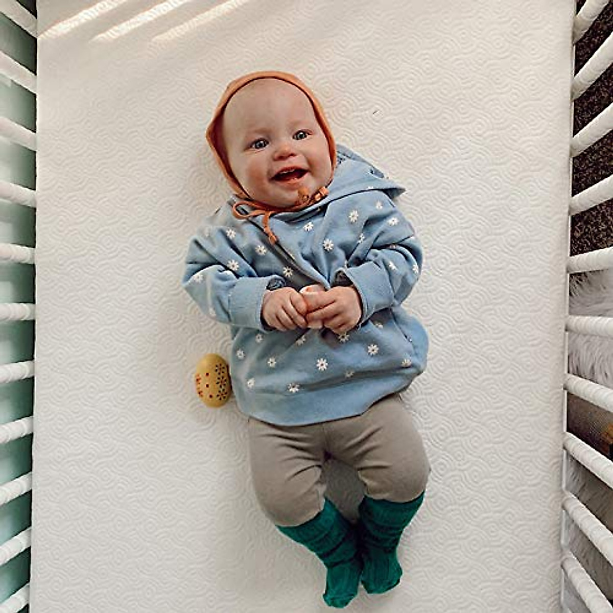 Tempur-Pedic TEMPUR-Dream 2-Stage Waterproof Baby Crib and Toddler Mattress - Made in USA, 52"x28"