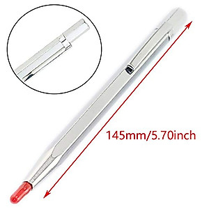 RLECS 2pcs 5.7inch Carve Engraver Scribe Scriber Tool for Stainless Steel/Ceramics/Glass,Carving Tungsten Carbide Scribe and Etching Pen