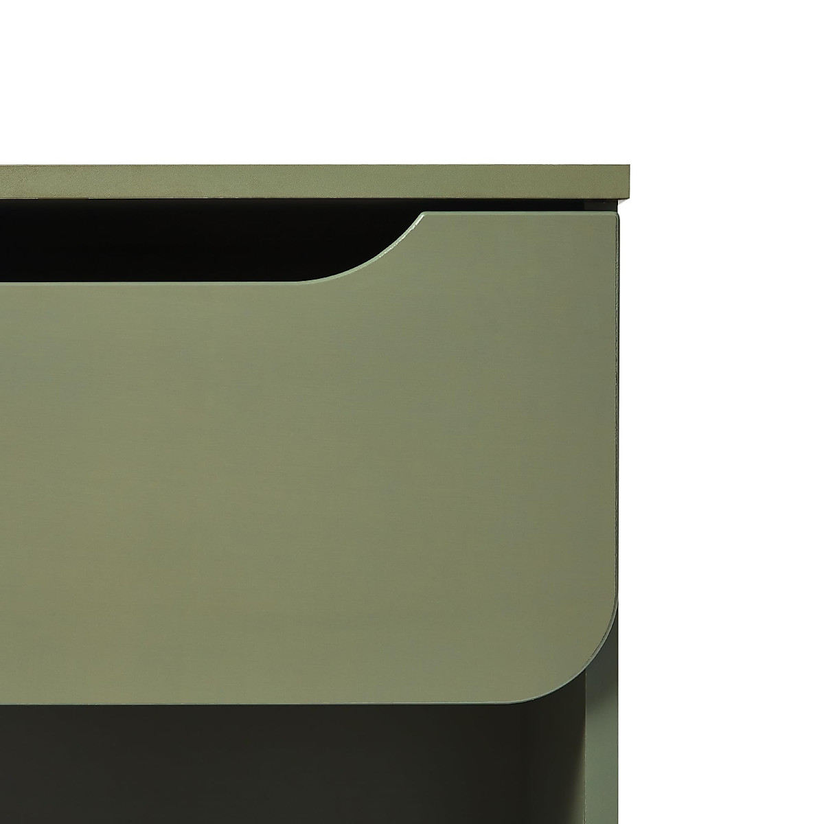 Walker Edison Modern 1-Drawer Simple Nightstand, 20 Inch, Green