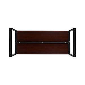 Flash Furniture Modern Commercial Grade Desk Industrial Style Computer Desk Sturdy Home Office Desk - 55" Length (Mahogany)