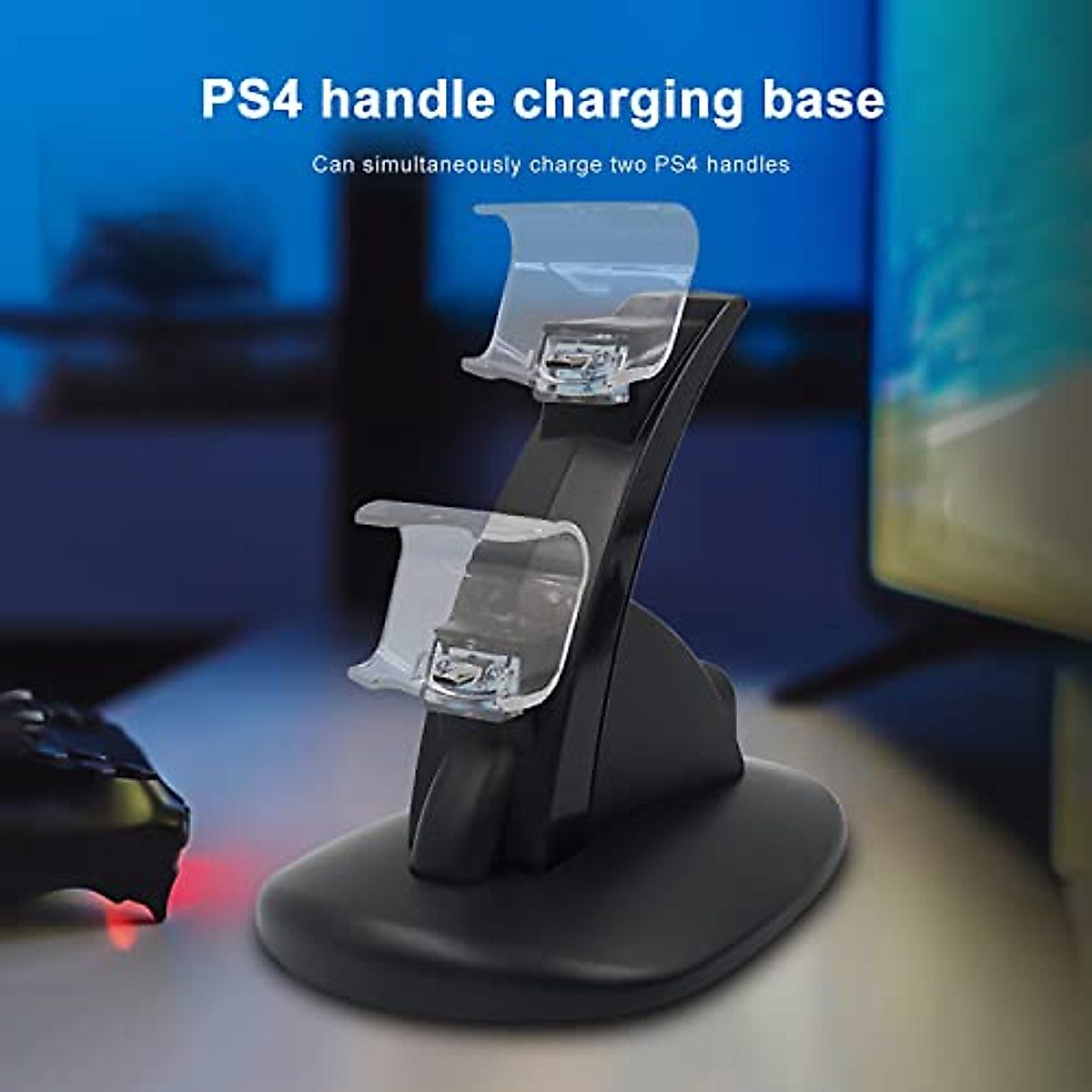 USB Fast Charging for PS4 Controller Charging Dock Stand Stations with Dual Micro USB Fast Charging & LED Indicator