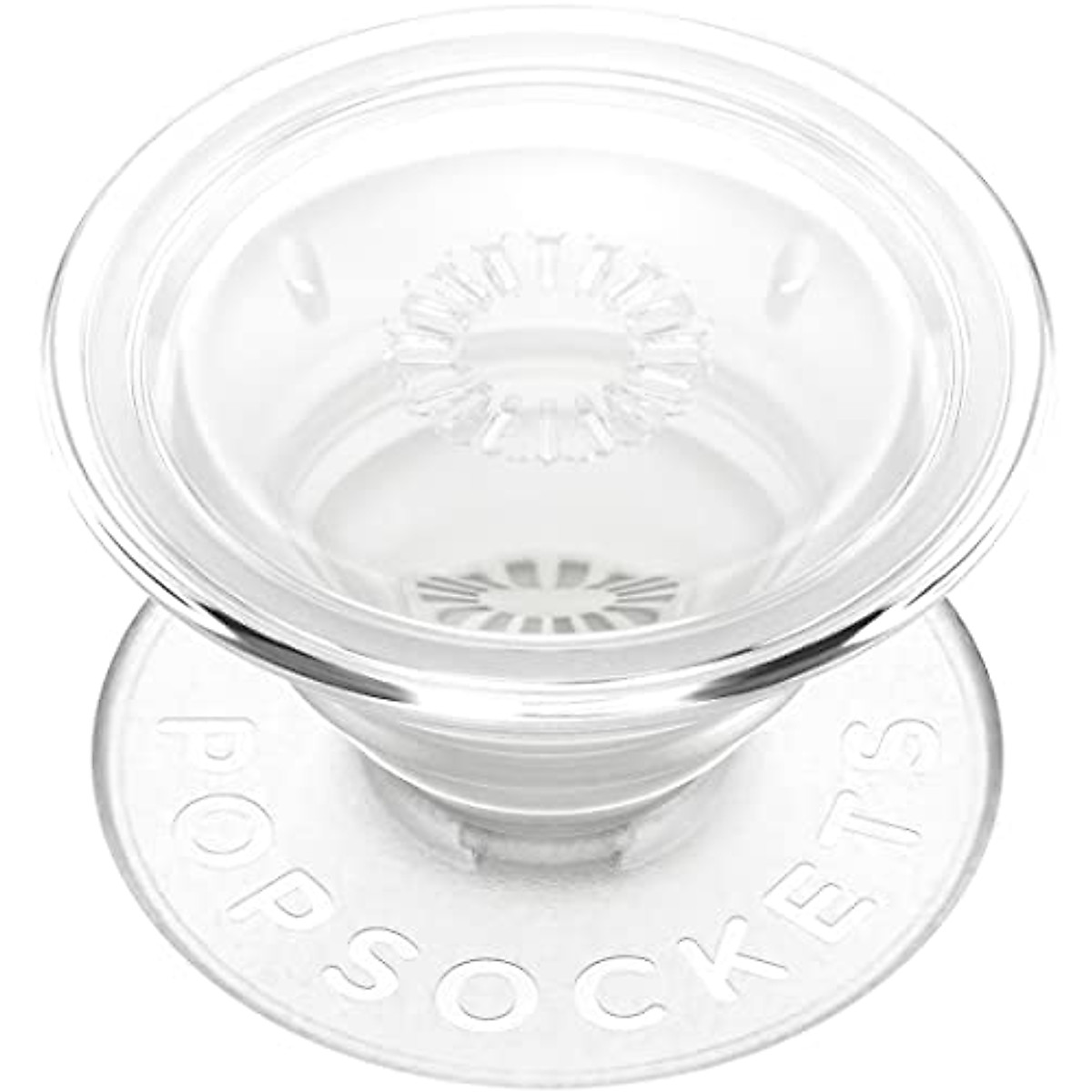 PopSockets Plant-Based Phone Grip with Expanding Kickstand, Eco-Friendly PopSockets for Phone - Clear
