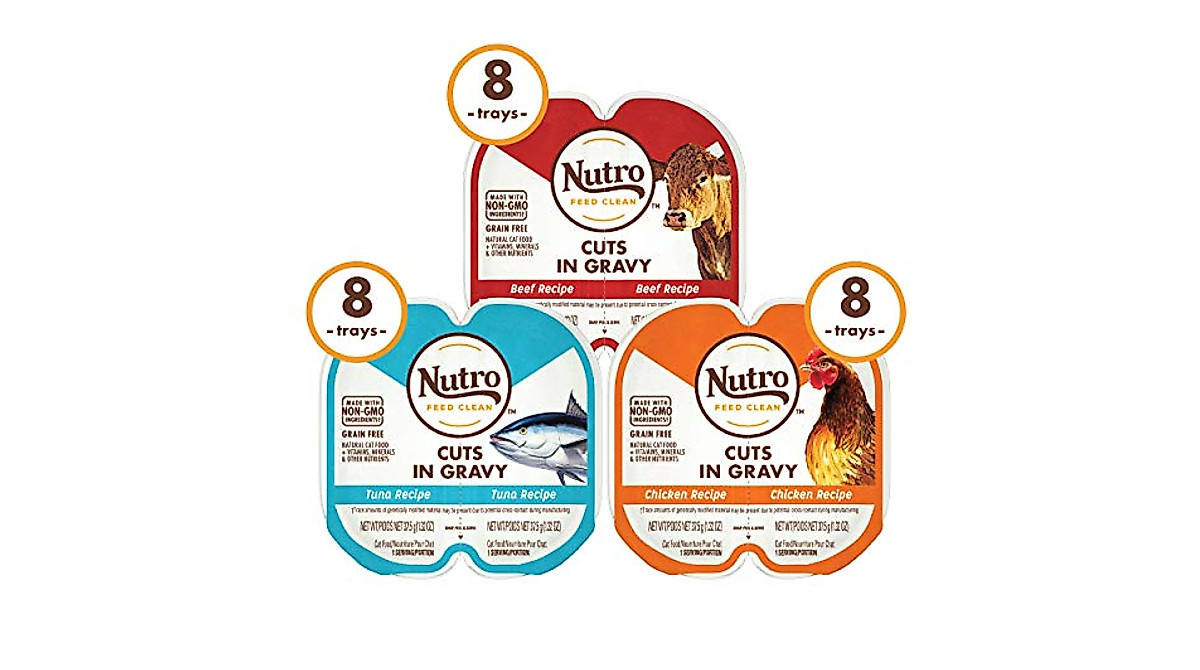 NUTRO Grain Free Wet Cat Food Variety Pack - 48 Servings