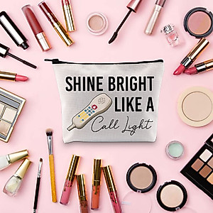 TOBGBE ICU Doctor Gift Medical Staff Travel Bag Emergency Room Nurse Zipper Bag ER Nurse Gift Nurse Appreciation Gift (Shine Bright)