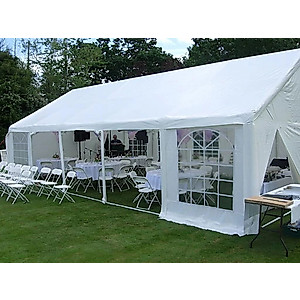 Quictent 16x32 Party Tent Heavy Duty Large Outdoor Gazebo White Canopy Commercial Shelter Wedding Events Tent (White)