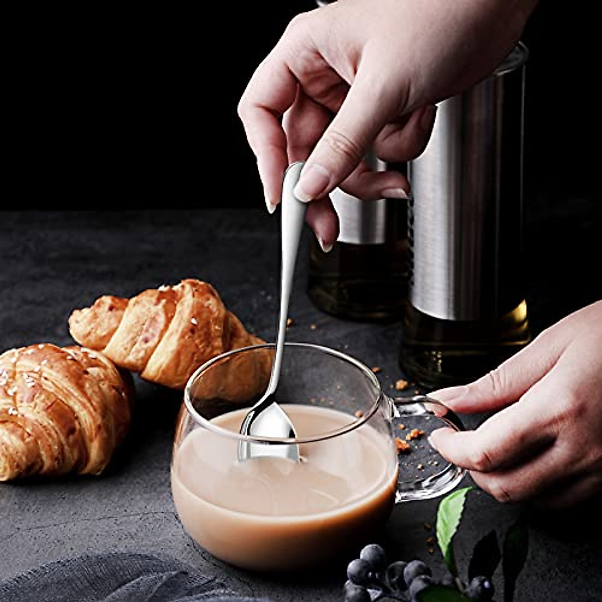 MJIYA Dinner Forks Silverware Set, Dominion Heavy Duty Forks, Stainless Steel Salad Forks Multipurpose Use for Home, Kitchen or Restaurant (MIX)