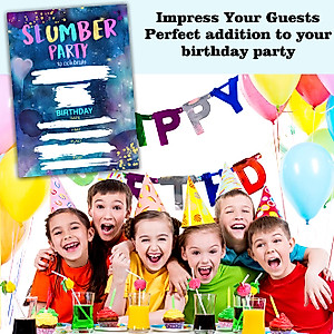 Slumber Party Invitation Cards, Pajamas Birthday Party Invitation, Kids Party Celebration, 20 Cards With 20 Envelopes – (shuiyi01)