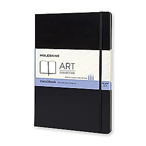 Moleskine Art Sketchbook, Hard Cover, A4 (8.25" x 11.75") Plain/Blank, Black, 96 Pages