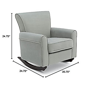 Delta Children Lancaster Rocking Chair Featuring Live Smart Fabric, Mist
