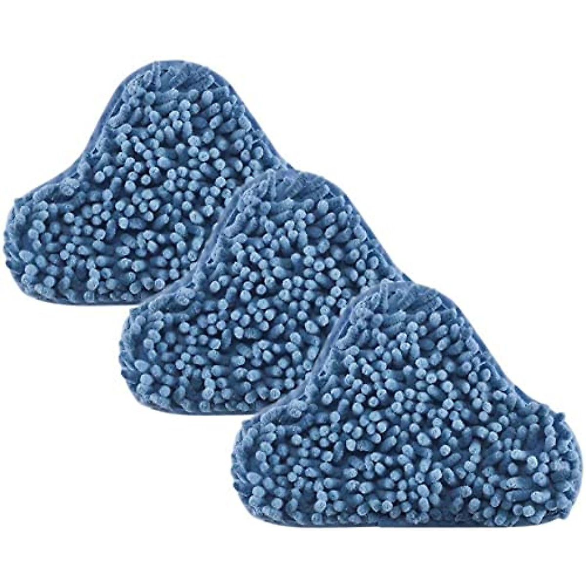 Hovico 3pcs H2O Steam Mop X5 Pads Washable Reusable Microfiber Cleaning Steamer Replacement Pads for H20 Steam Mop Cleaner