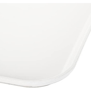 Carlisle FoodService Products 1410FG001 Glasteel Fiberglass Cafeteria/Fast Food Tray, NSF Certified, 13 3/4" Length x 10 5/8" Width, Bone White (Pack of 12)