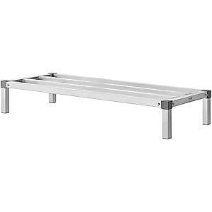 VEVOR Aluminum Dunnage Rack, 48” x 20” Commercial Food Floor Rack, 8” Off The Floor, 1000 lbs Capacity All-Welded Aluminum Storage Rack, for Storage in Restaurants, Kitchens, Garages and Vehicles