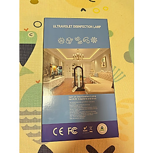 Uvo Lamp - Home Disinfection Device, Haloclean UV Bed Bugs, UV Light Sanitizer Wand, Ultraviolet Light with 3- Speed Timing and Remote Control, 38w 110v UV Lamp (Black*2)