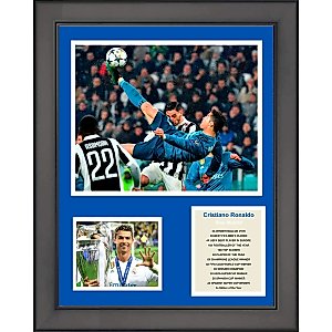 Framed Cristiano Ronaldo Real Madrid Soccer Futbol 11"x14" Three Photo Collage