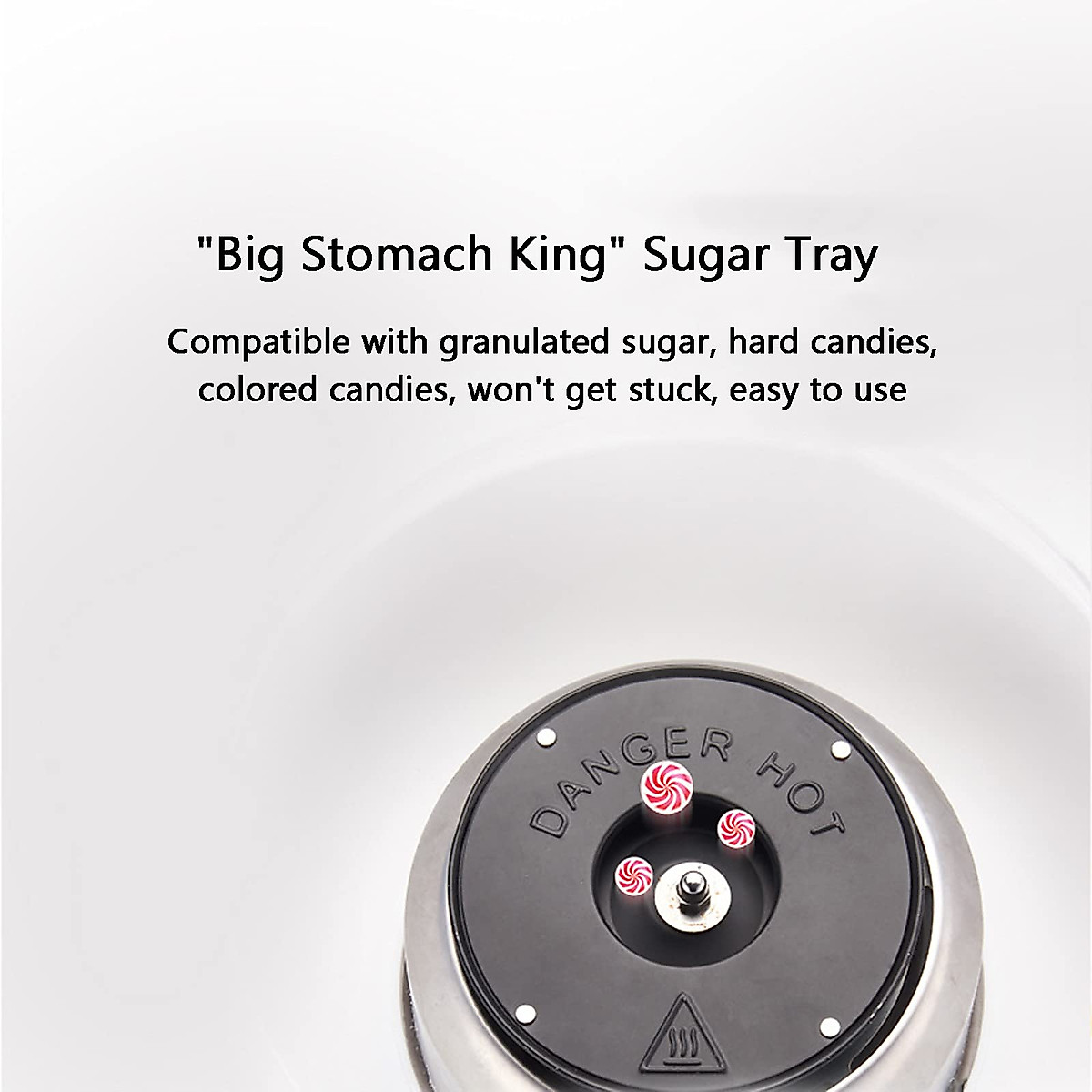 WLL-DP Mini Cotton Candy Machine, Portable Household Candy Floss Maker, for Birthday Festival Family Party Homemade Sweets Chic Gift