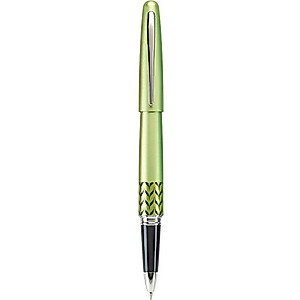 PILOT MR Retro Pop Collection Gel Roller Pen in Gift Box, Green Barrel with Marble Accent, Fine Point Stainless Steel Nib, Refillable Black Ink (91401)